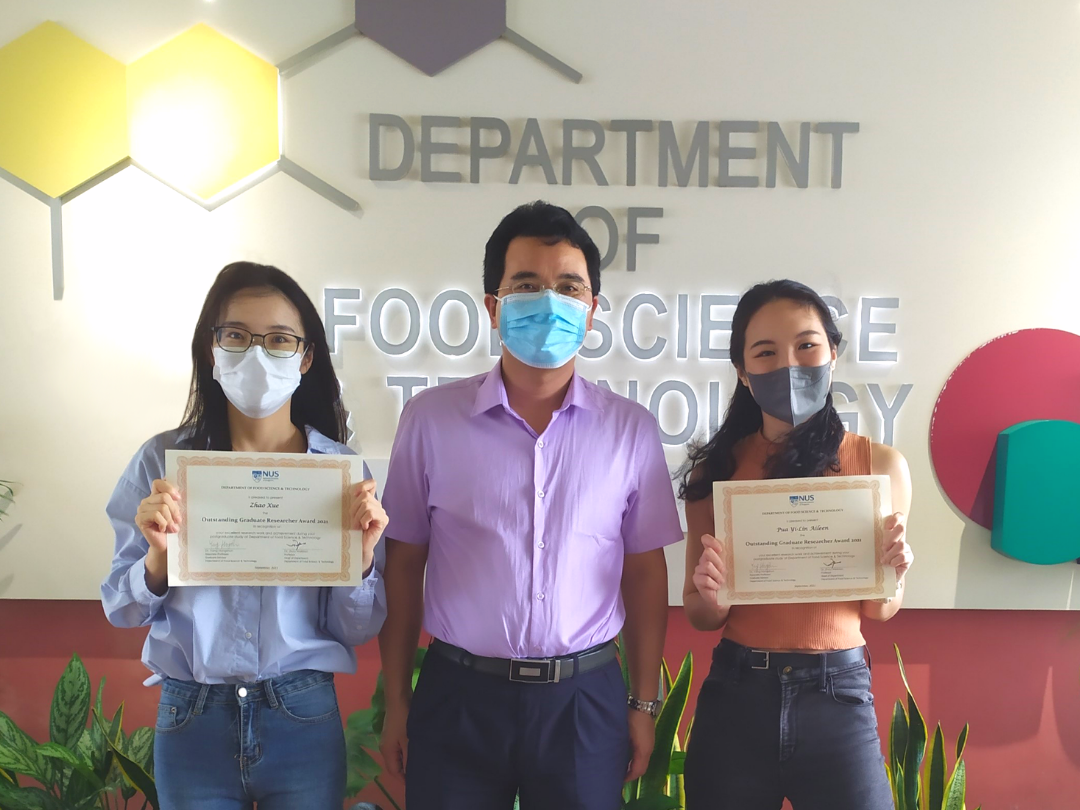 Pua Yi-Lin Aileen and Zhao Xue, recipients of the FST Outstanding ...